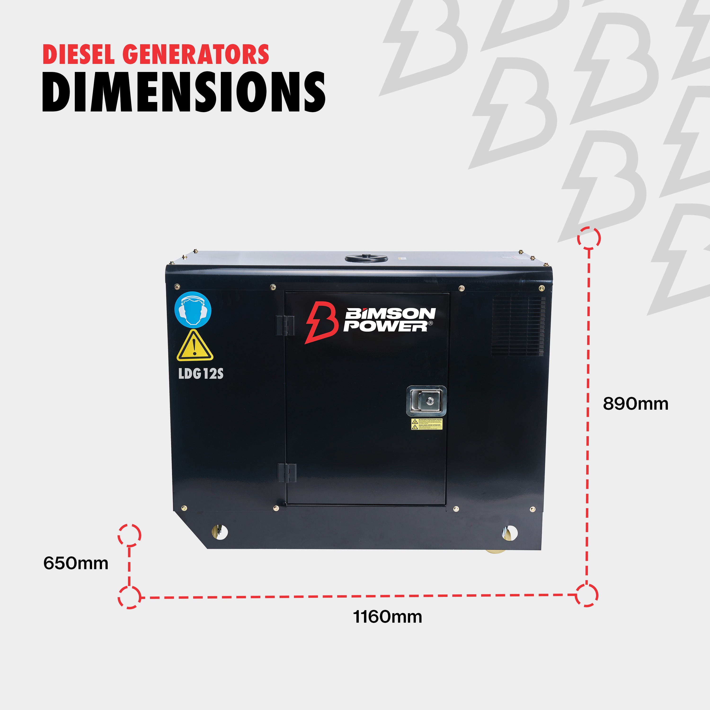 Bimson Power 12.5 kVA 3 Phase Diesel Generator - Wireless Start – Energian