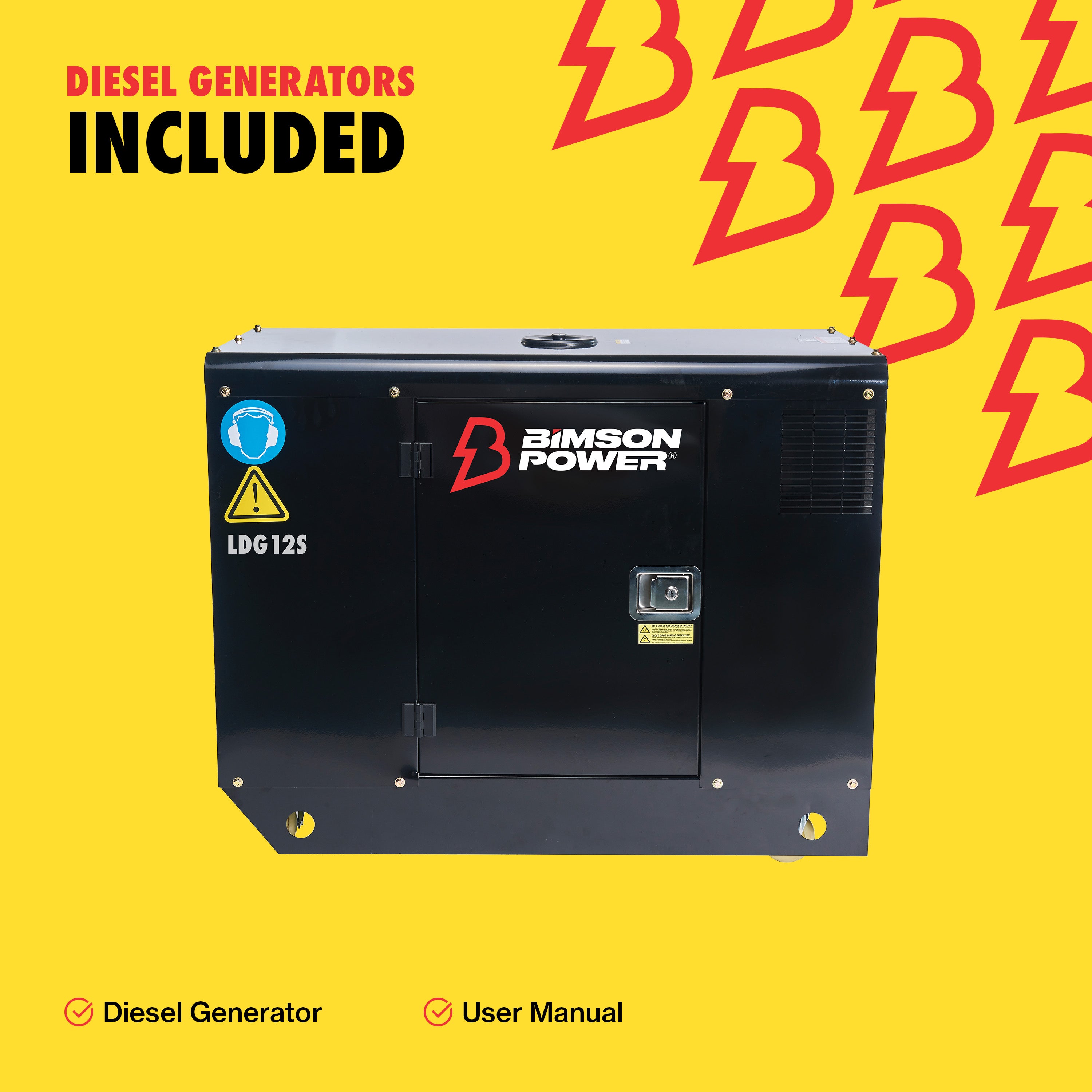 Bimson Power 12.5 kVA 3 Phase Diesel Generator - Wireless Start – Energian